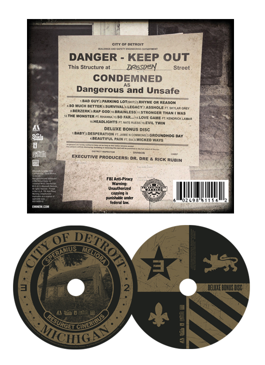 Eminem Mmlp2 Deluxe Cover Rap Eminem Slim Shady Music CD The Marshall